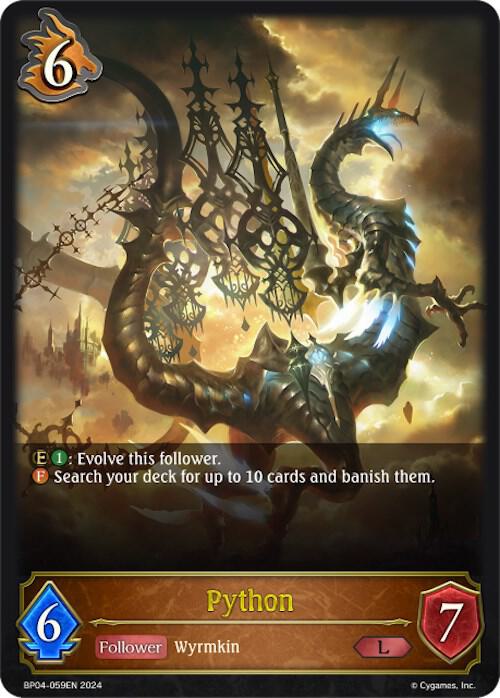 Python - BP04: Cosmic Mythos - Shadowverse: Evolve - TCGplayer.com