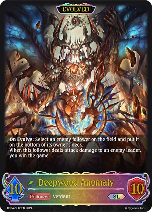 Deepwood Anomaly (Evolved) (SL) - BP04: Cosmic Mythos - Shadowverse: Evolve - TCGplayer.com