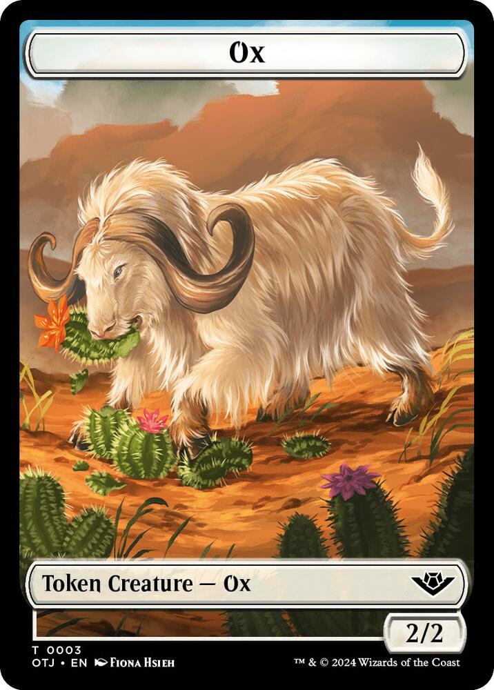 Ox Token - Outlaws of Thunder Junction - Magic: The Gathering