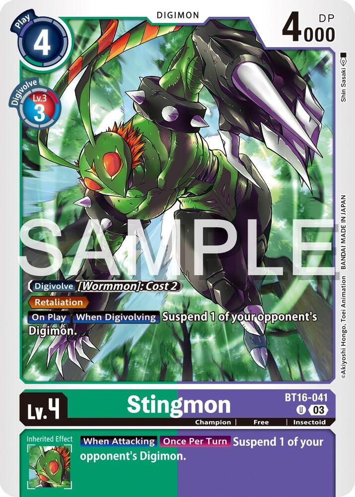Stingmon - Beginning Observer - Digimon Card Game - TCGplayer.com
