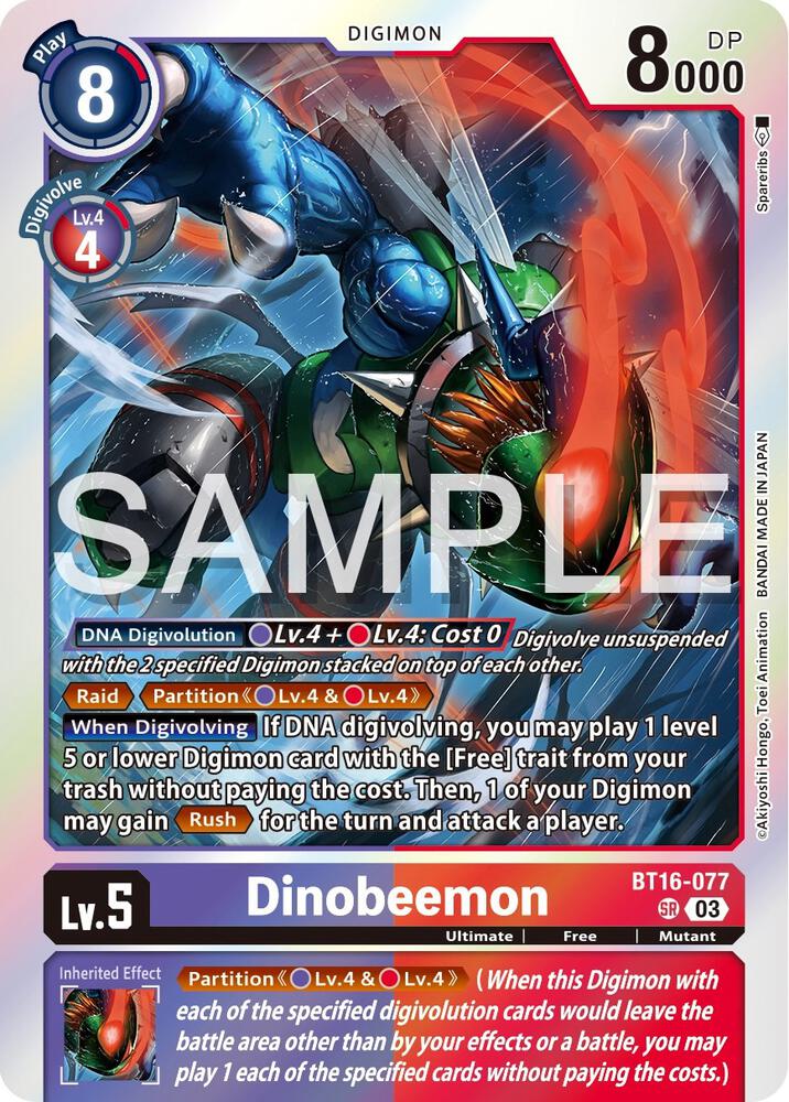 Dinobeemon - Beginning Observer - Digimon Card Game - TCGplayer.com