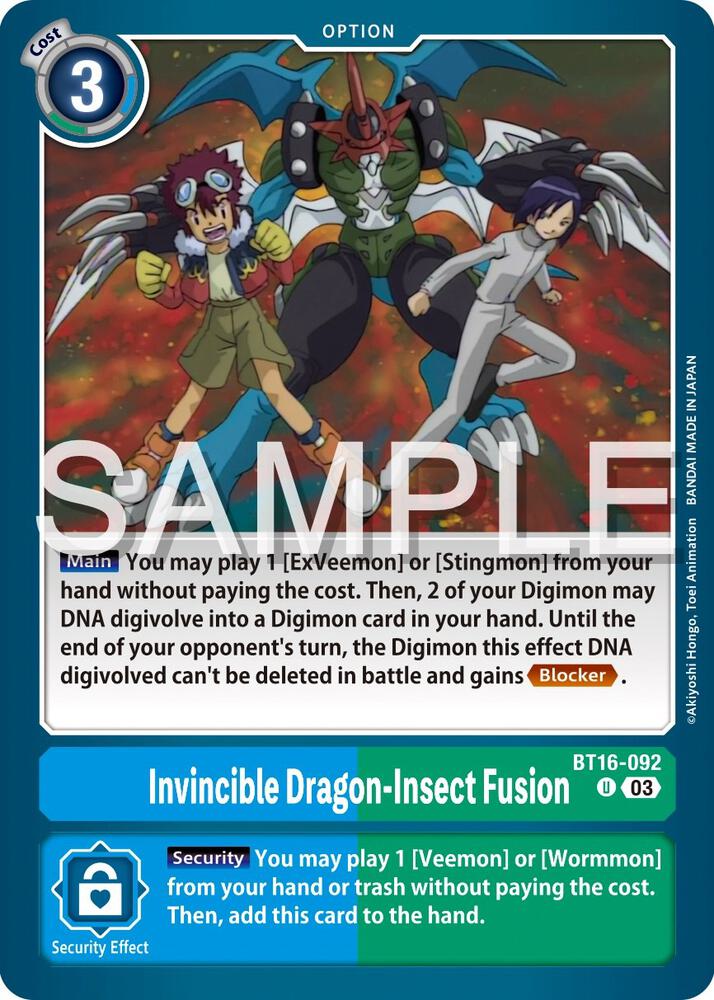 Invincible Dragon-Insect Fusion - Beginning Observer - Digimon Card Game