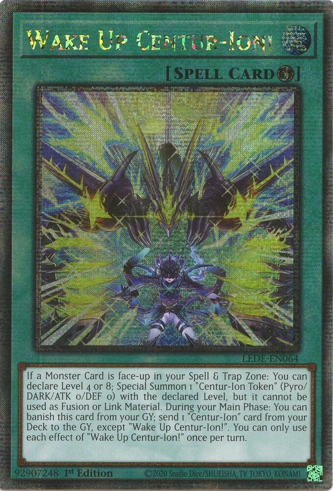 Wake Up Centur-Ion! (Quarter Century Secret Rare) - Legacy of Destruction - YuGiOh - TCGplayer.com