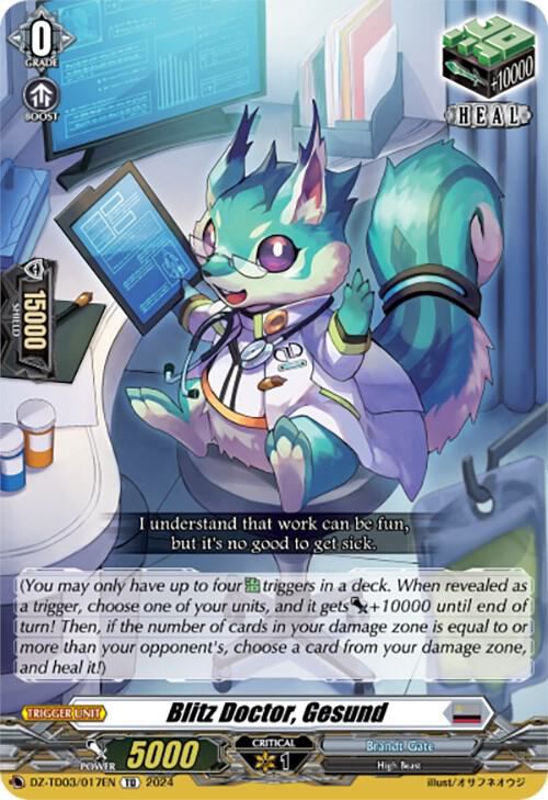 Blitz Doctor, Gesund - DZ-TD03: Start Up Trial Deck "Brandt Gate" - Cardfight Vanguard ...