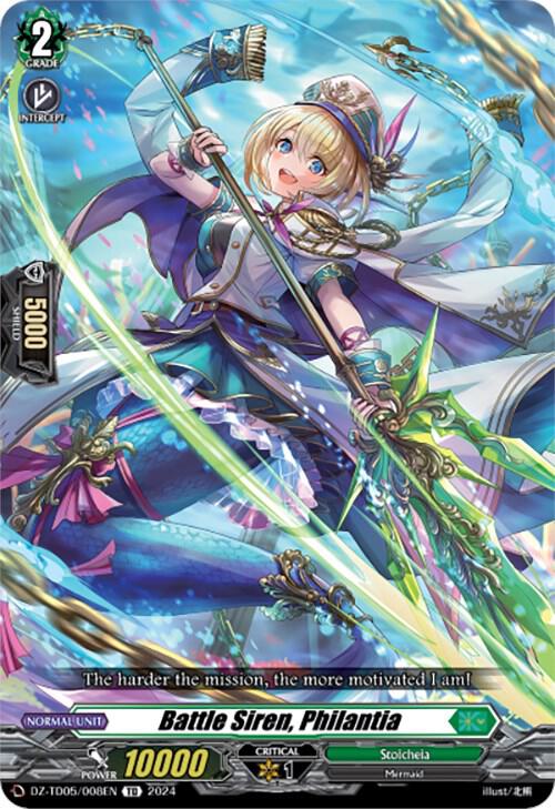 Battle Siren, Philantia - DZ-TD05: Start Up Trial Deck "Stoicheia ...