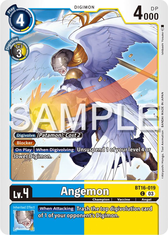 Patamon - Beginning Observer - Digimon Card Game