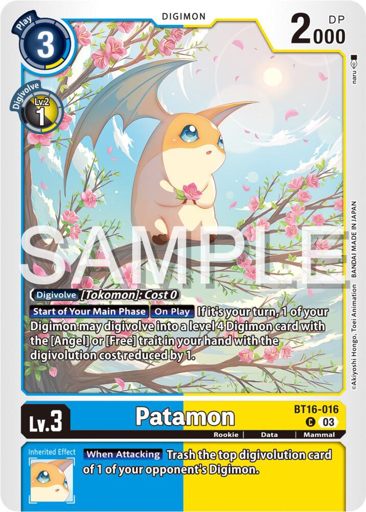Patamon - Beginning Observer - Digimon Card Game - TCGplayer.com