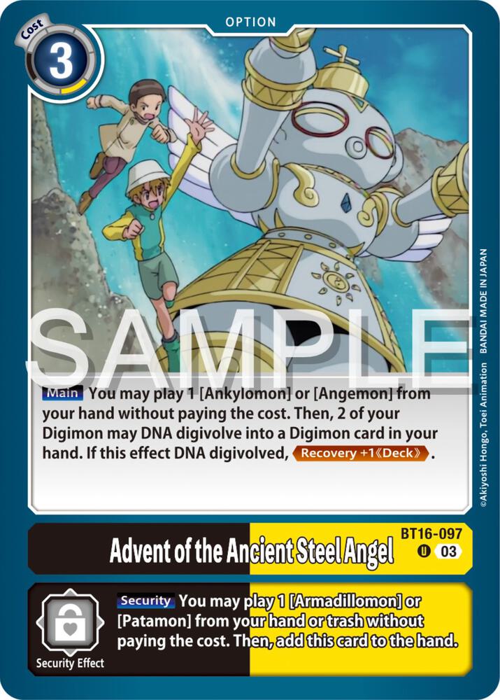 Advent of the Ancient Steel Angel - Beginning Observer - Digimon Card ...