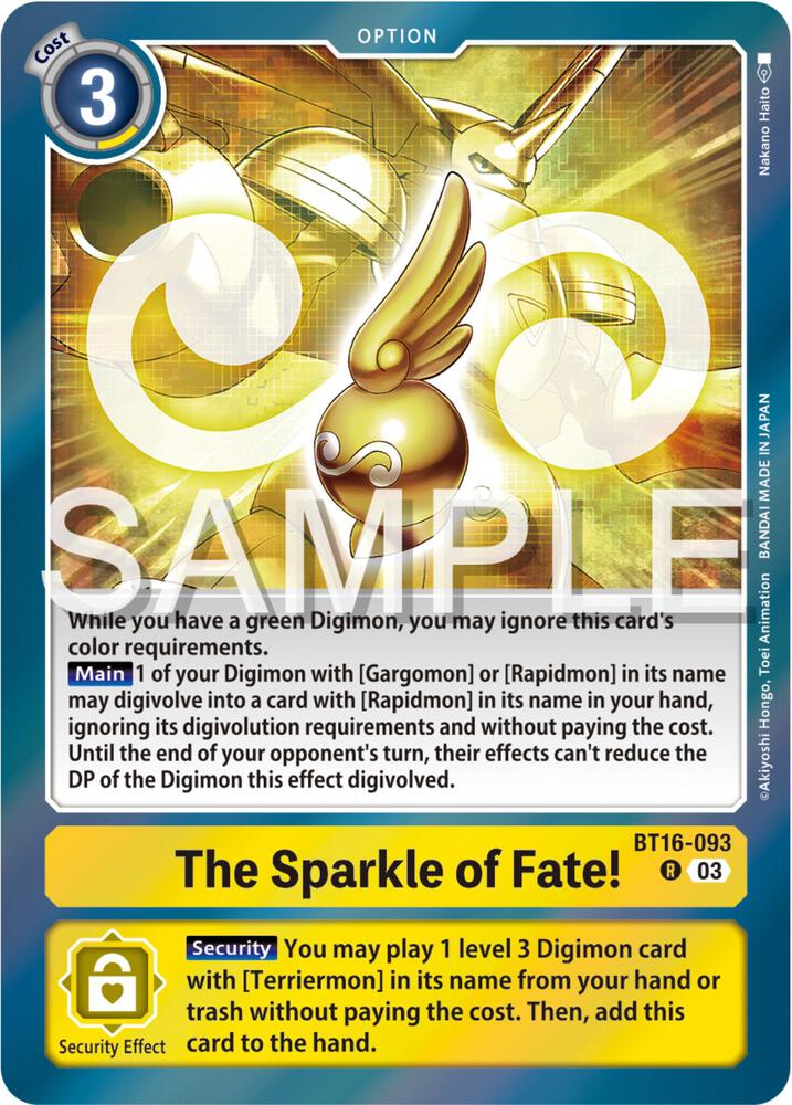 The Sparkle of Fate! - Beginning Observer - Digimon Card Game ...