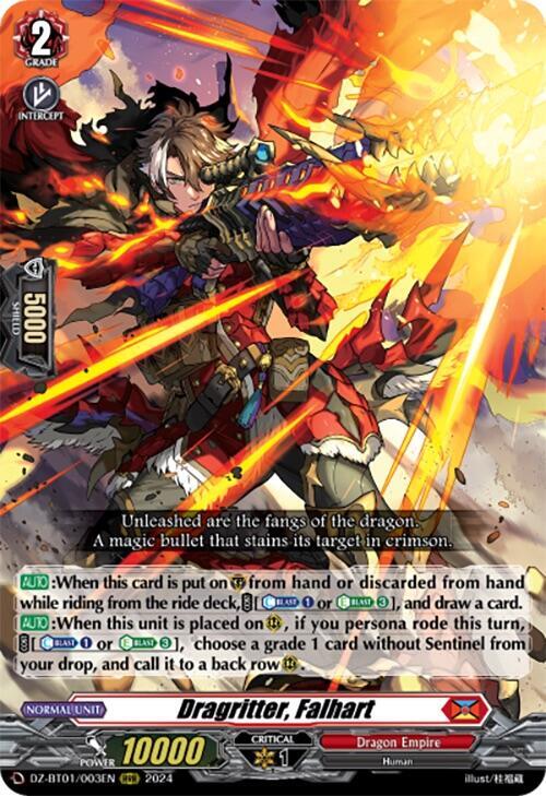 Dragritter, Falhart - DZ-BT01: Fated Clash - Cardfight Vanguard - TCGplayer.com