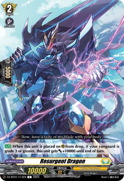 Resurgent Dragon - DZ-BT01: Fated Clash - Cardfight Vanguard - TCGplayer.com