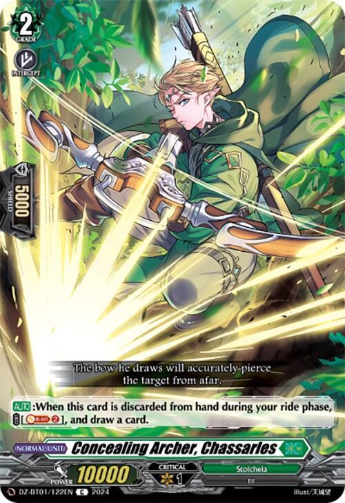 Concealing Archer, Chassarles - DZ-BT01: Fated Clash - Cardfight Vanguard