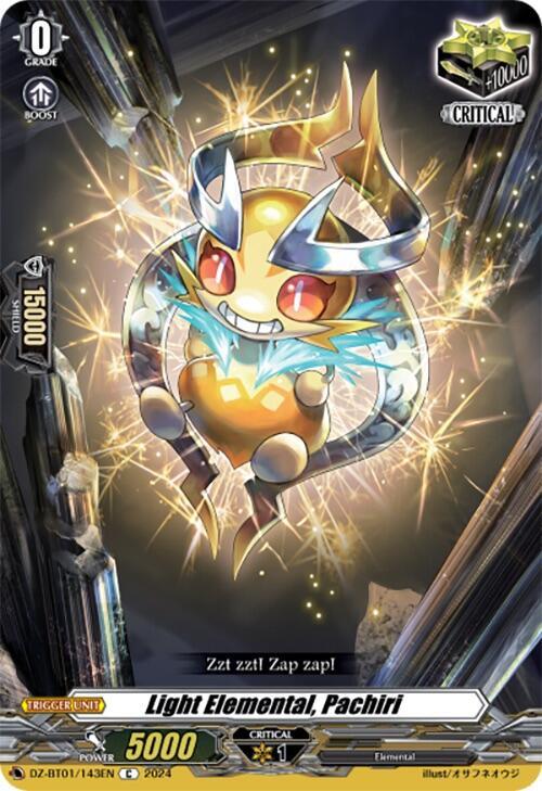 Light Elemental, Pachiri - DZ-BT01: Fated Clash - Cardfight Vanguard - TCGplayer.com