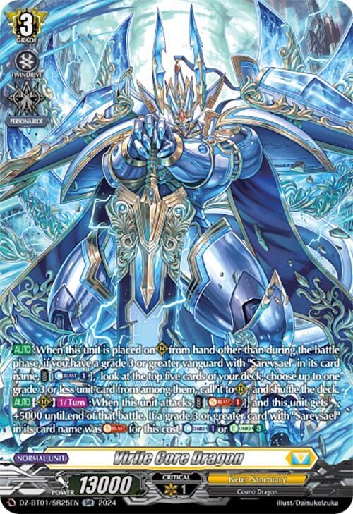 Virile Core Dragon (SR) - DZ-BT01: Fated Clash - Cardfight Vanguard - TCGplayer.com