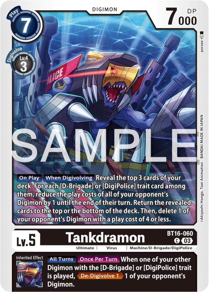 Tankdramon - Beginning Observer - Digimon Card Game - TCGplayer.com