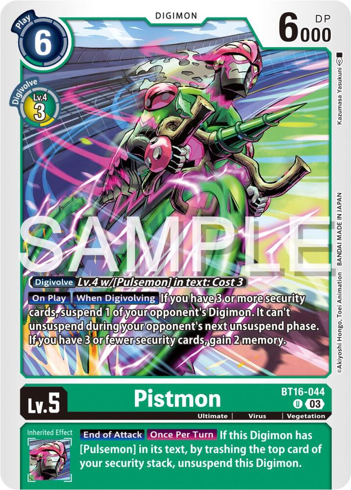Pistmon - Beginning Observer - Digimon Card Game - TCGplayer.com