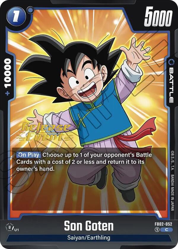 Son Goten - FB02-052 - Blazing Aura Release Event Cards - Dragon Ball Super: Fusion World ...