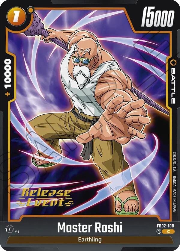 Master Roshi - FB02-108 - Blazing Aura Release Event Cards - Dragon Ball Super: Fusion World ...