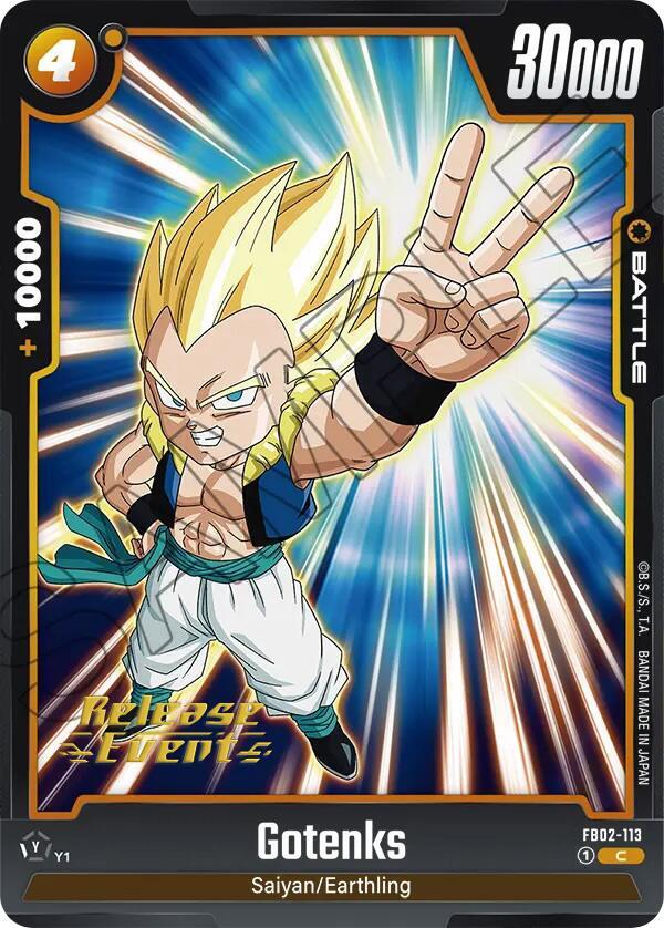 Gotenks - FB02-113 - Blazing Aura Release Event Cards - Dragon Ball Super: Fusion World