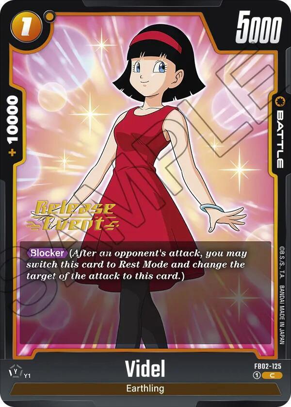 Videl - FB02-125 - Blazing Aura Release Event Cards - Dragon Ball Super: Fusion World ...