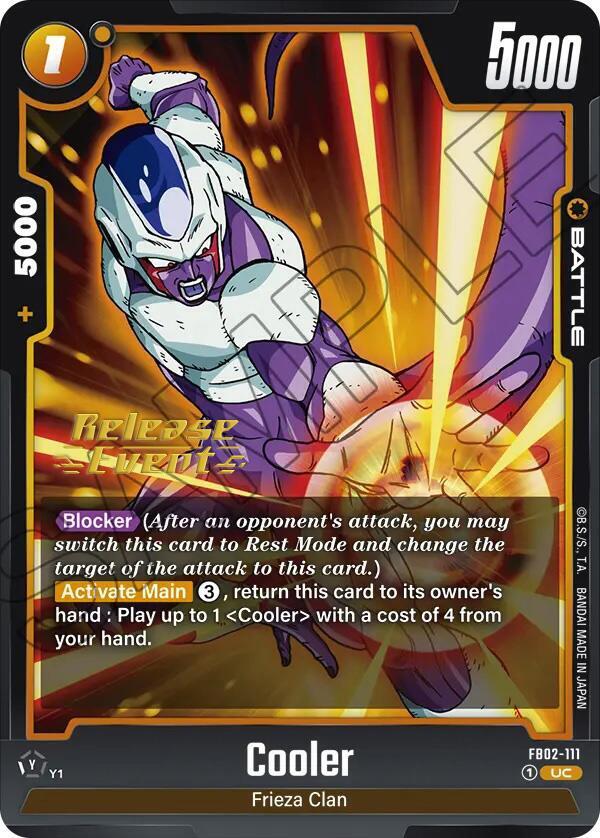 Cooler - Blazing Aura Release Event Cards - Dragon Ball Super: Fusion World