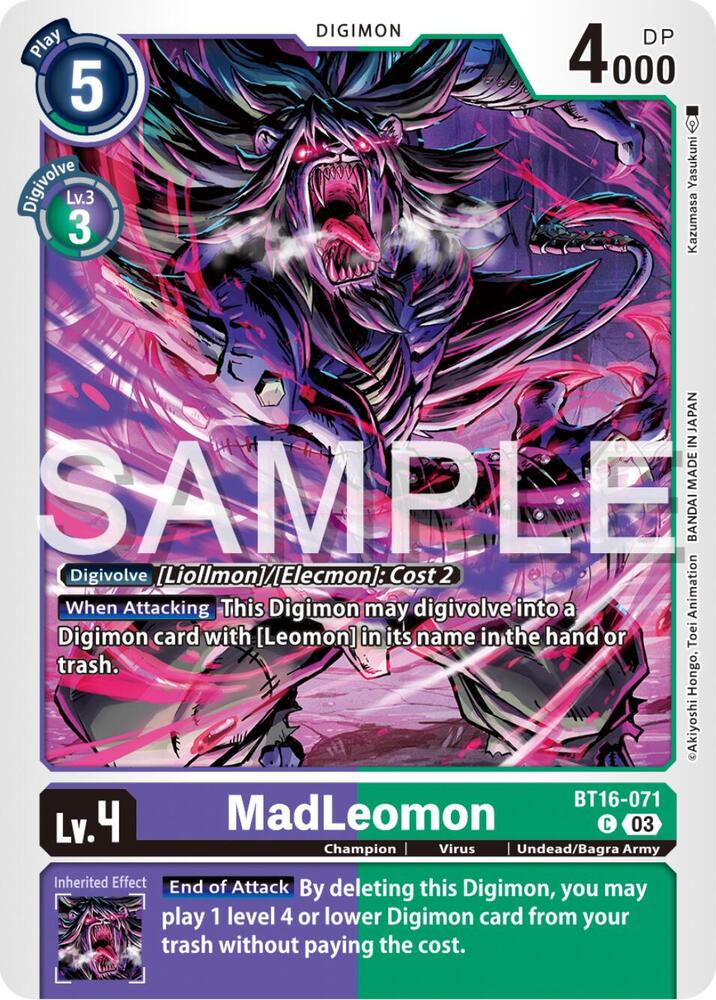 MadLeomon - Beginning Observer - Digimon Card Game