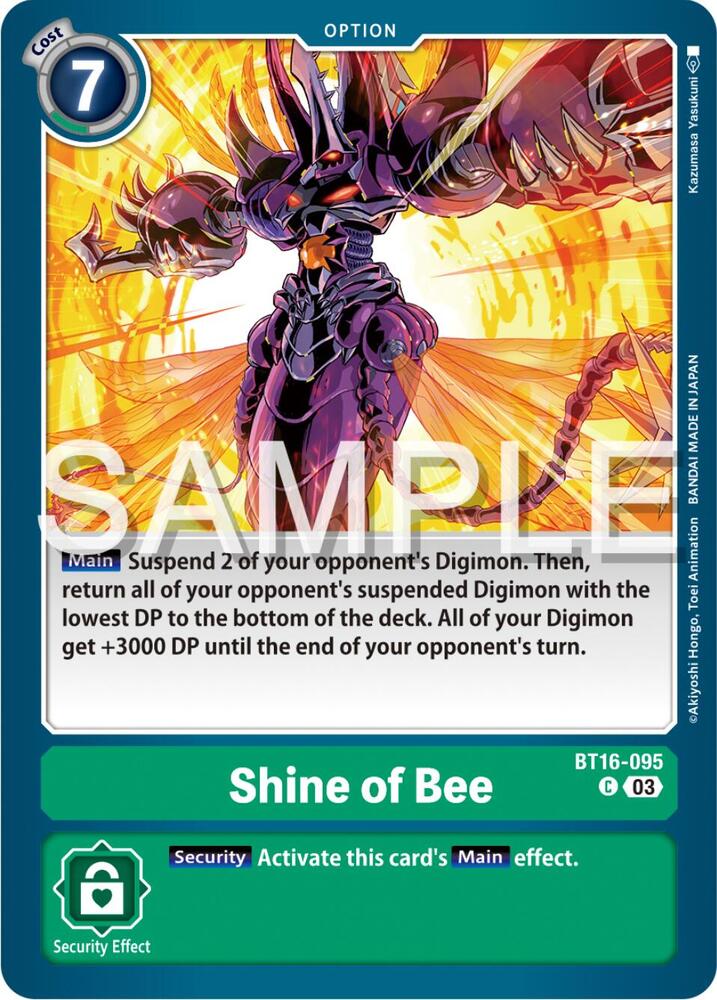 Shine of Bee - Beginning Observer - Digimon Card Game