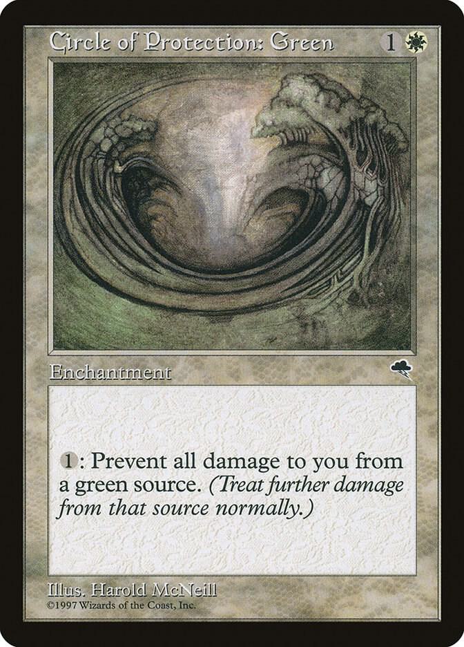 Circle of Protection: Red - Tempest - Magic: The Gathering