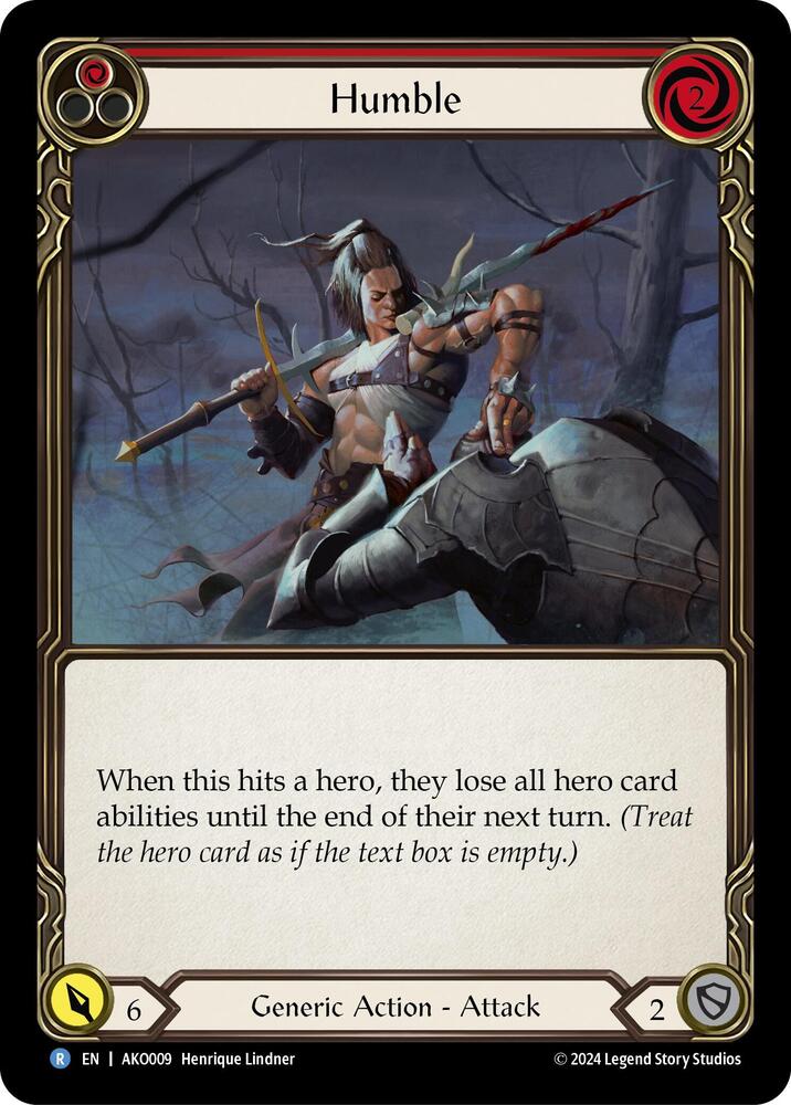 Humble (Red) - Armory Deck: Kayo - Flesh and Blood TCG - TCGplayer.com