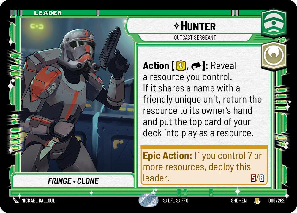 Hunter - Outcast Sergeant - Shadows of the Galaxy - Star Wars ...