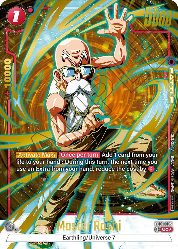 Master Roshi - FB01-005 (Championship Pack 01) (Gold) - Tournament and ...