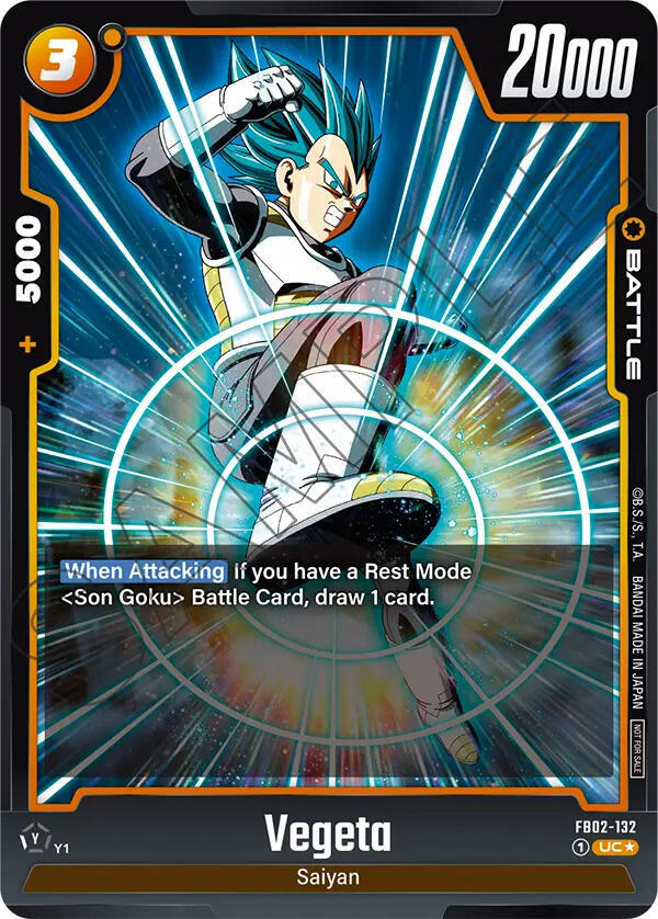 Vegeta - FB02-132 (Championship Pack 01) - Tournament and Championship Promos - Dragon Ball ...