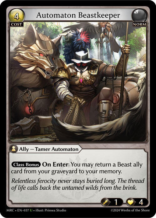 Automaton Beastkeeper - Mercurial Heart - Grand Archive TCG - TCGplayer.com