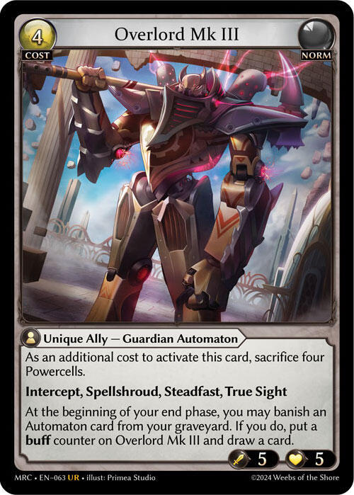 Overlord Mk III - Mercurial Heart - Grand Archive TCG - TCGplayer.com