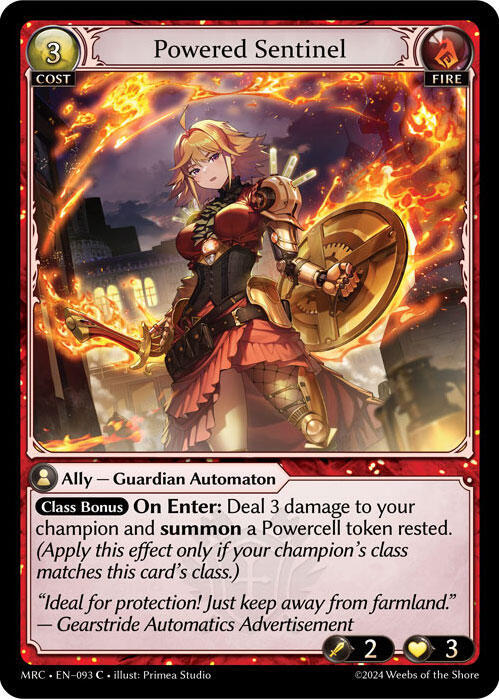 Powered Sentinel - Mercurial Heart - Grand Archive TCG - TCGplayer.com