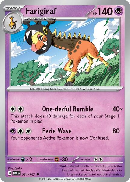 Farigiraf - SV06: Twilight Masquerade - Pokemon - TCGplayer.com
