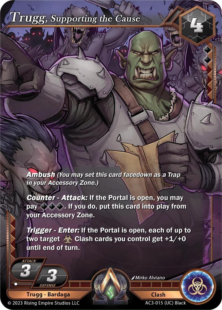 Trugg, Supporting the Cause - Unrivaled - Alpha Clash - TCGplayer.com