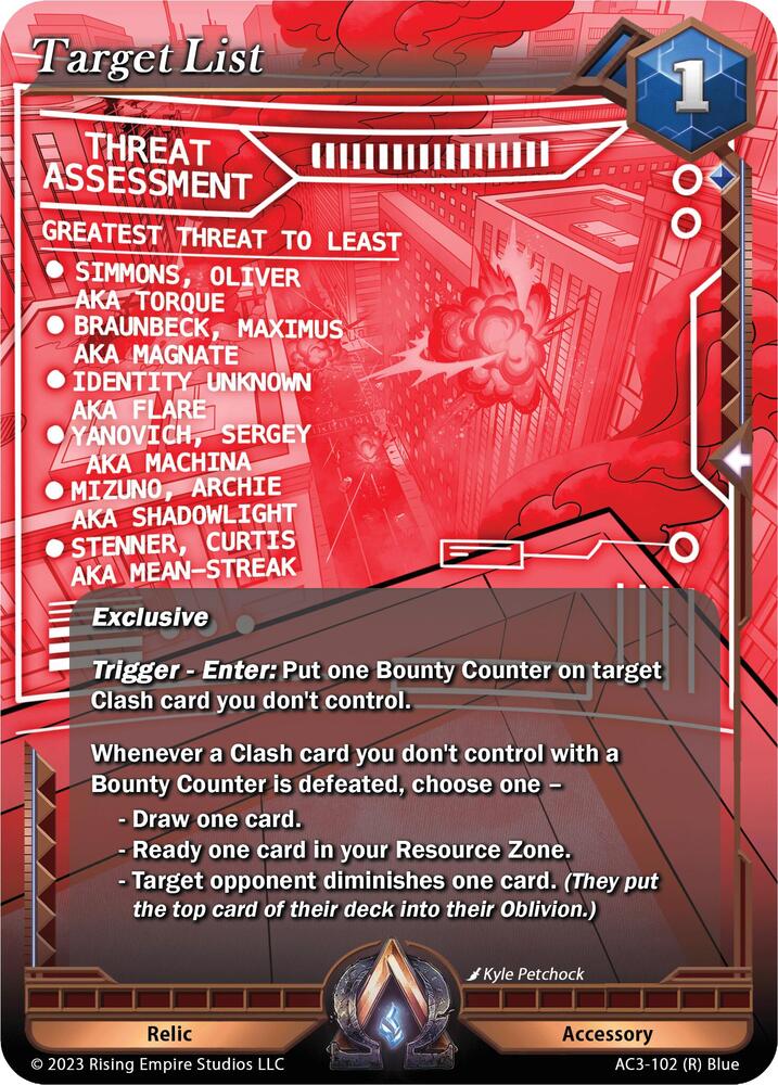 Target List - Unrivaled - Alpha Clash - TCGplayer.com