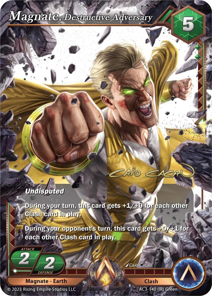 Magnate, Destructive Adversary (Iconic Rare) - Unrivaled - Alpha Clash ...