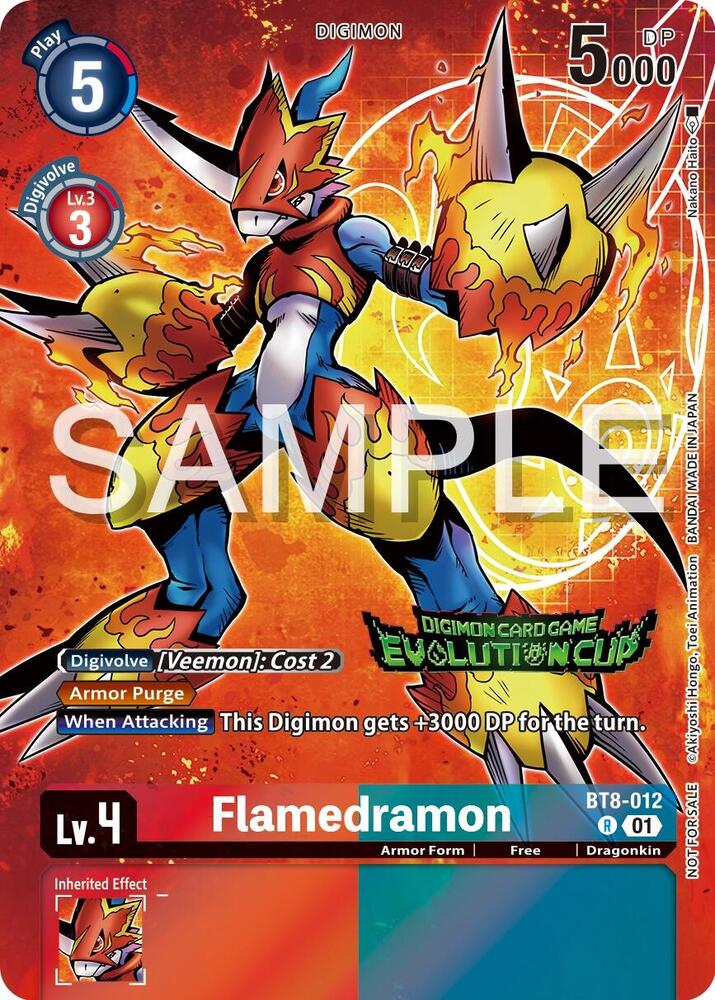 Flamedramon - BT8-012 (2024 Evolution Cup) - New Awakening - Digimon ...