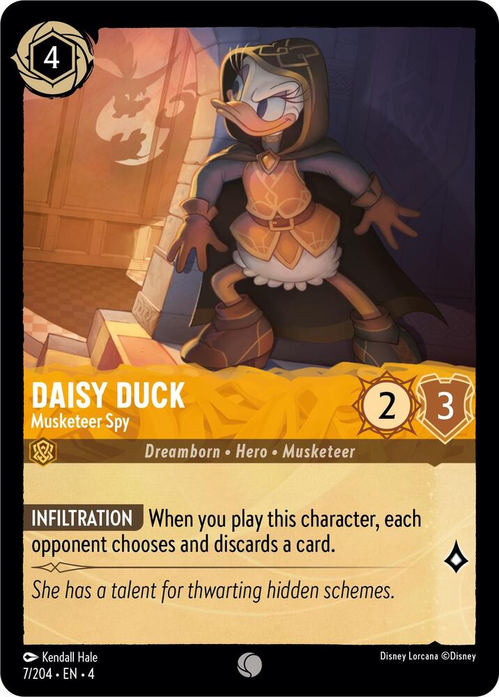 Daisy Duck - Musketeer Spy - Ursula's Return - Disney Lorcana ...