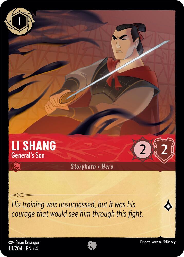 Li Shang - General's Son - Ursula's Return - Disney Lorcana - TCGplayer.com