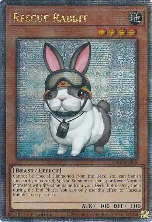 Rescue Rabbit (Quarter Century Secret Rare) - 25th Anniversary Rarity ...