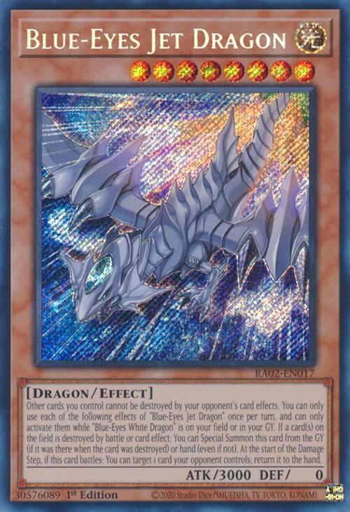Blue-Eyes Jet Dragon (Secret Rare) - 25th Anniversary Rarity Collection ...