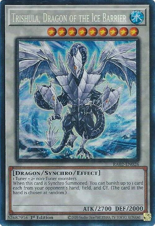 Trishula, Dragon of the Ice Barrier (PCR) - 25th Anniversary Rarity ...