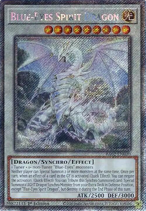 Blue-Eyes Spirit Dragon (Platinum Secret Rare) - 25th Anniversary Rarity Collection II - YuGiOh ...