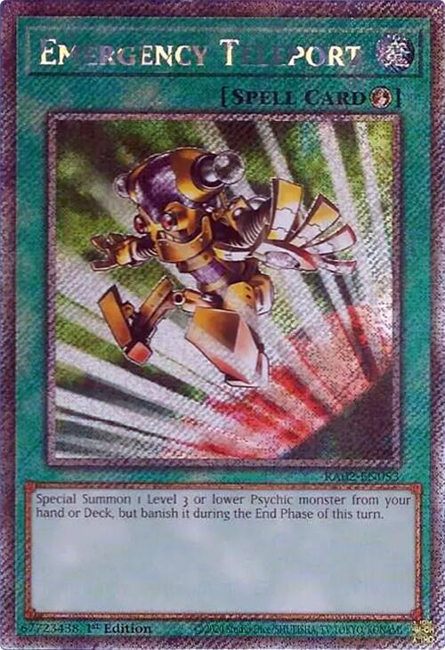 Emergency Teleport (Platinum Secret Rare) - 25th Anniversary Rarity ...
