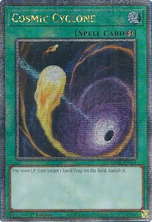 Cosmic Cyclone (Quarter Century Secret Rare) - 25th Anniversary Rarity Collection II - YuGiOh ...