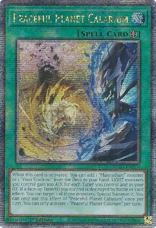 Peaceful Planet Calarium (Quarter Century Secret Rare) - 25th Anniversary Rarity Collection II ...