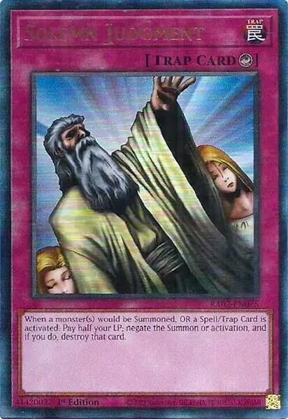Solemn Judgment (PUR) - 25th Anniversary Rarity Collection II - YuGiOh ...